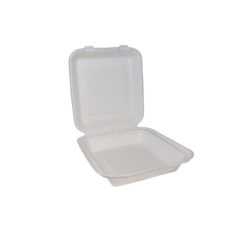 Bagasse 3 Compartment Box 9" | Takeaway & Fast Food | James Kidd