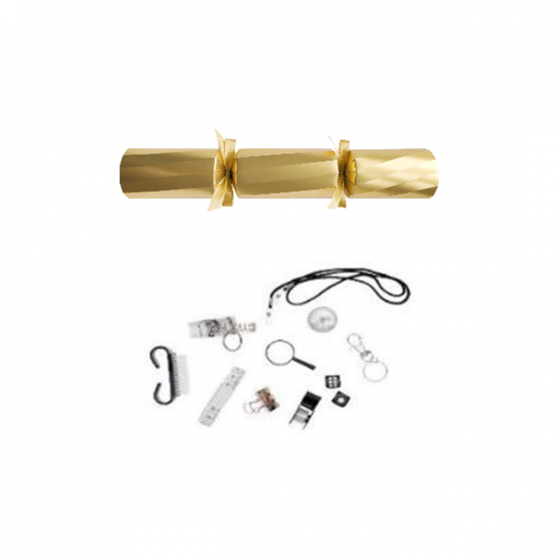 12" Twist Royale Gold Foil Christmas Crackers