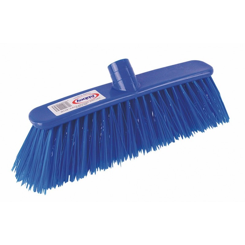 Stiff Deluxe Broom Head Blue | Brooms & Brushes | James Kidd